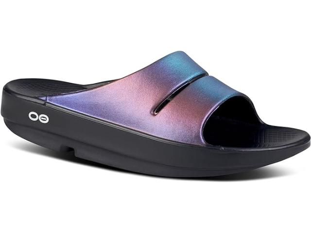 (取寄) ウーフォス レディース ウーアー ラグゼ OOFOS women OOFOS Ooahh Luxe Midnight Spectre