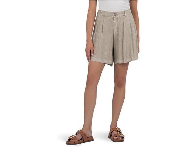 (取寄) カット フロム ザ クロス レディース カタリナ プリーツ ショーツ ウィズ トラウザー ポケット KUT from the Kloth women Catalina Pleated Shorts With Trouser Pocket Wheat
