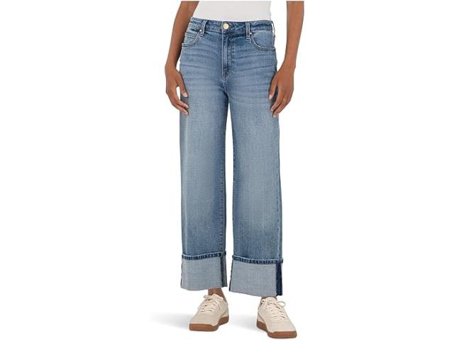 (取寄) カット フロム ザ クロス レディース シエナ ハイ ライズ ストレート アップ 5 KUT from the Kloth women Sienna High Rise Straight Leg-roll Up 5