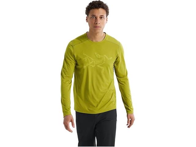 (取寄) アークテリクス メンズ コーマック ロゴ ロング スリーブ Arc'teryx men Cormac Logo Long Sleeve Olive Moss/Euphoria