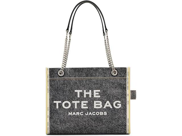 (取寄) マークジェイコブス レディース ザ デニム チェイン ミディアム トート バッグ Marc Jacobs women Marc Jacobs The Denim Chain Medium Tote Bag Black Wash