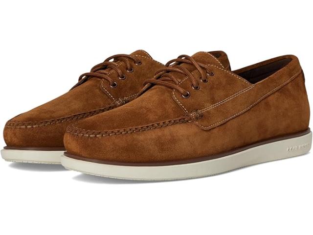 (取寄) コールハーン メンズ グランド 4-アイ ローファーズ Cole Haan men Grand 4-Eye Loafers Spiced Brown Suede/Silver Birch