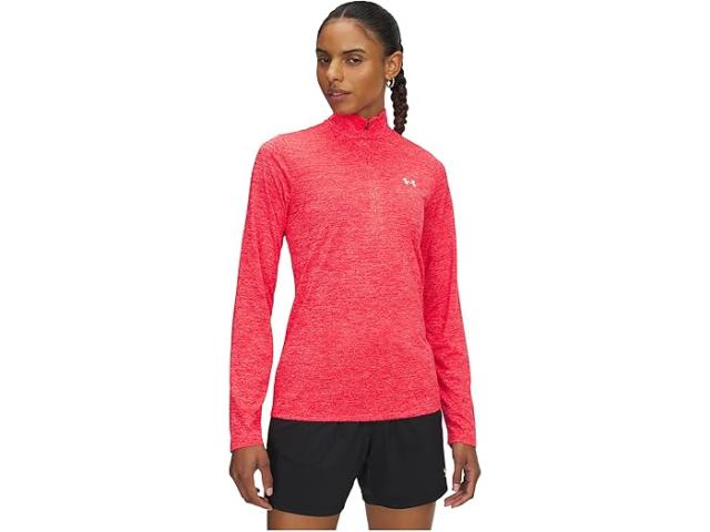 (取寄) アンダーアーマー レディース テック 1/4 ジップ ツイスト Under Armour women Tech 1/4 Zip Twist Racer Red/White