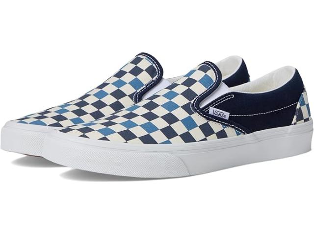 (取寄) バンズ クラシック スリップ オン チェッカーボード Vans Classic Slip On Checkerboard Tri-Tone Check Navy