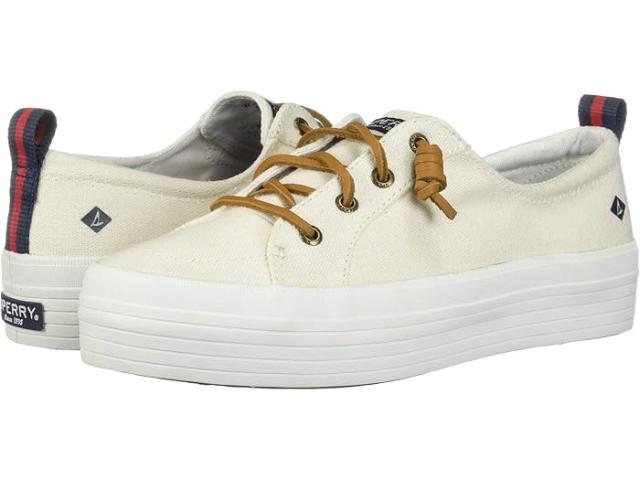 (取寄) スペリー レディース クレスト ヴィーブ トリプル キャンバス Sperry women Crest Vibe Triple Canvas White