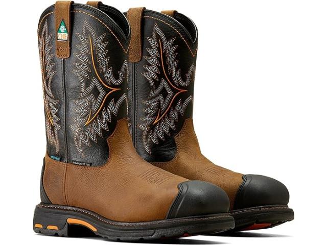 (取寄) アリアット メンズ ワークホッグ CSA XTR ウォータープルーフ コンポジット トゥ ワーク ブーツ Ariat men WorkHog CSA XTR Waterproof Composite Toe Work Boot Rye Brown