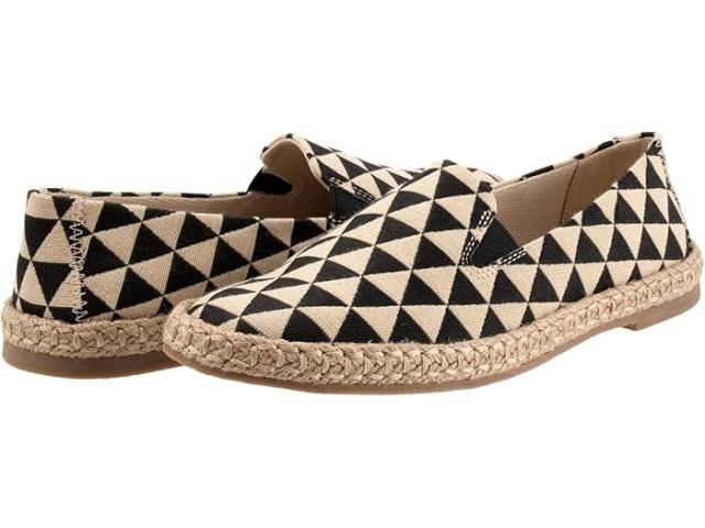 (取寄) トロッターズ レディース ポッピー Trotters women Poppy Black/Nat Text