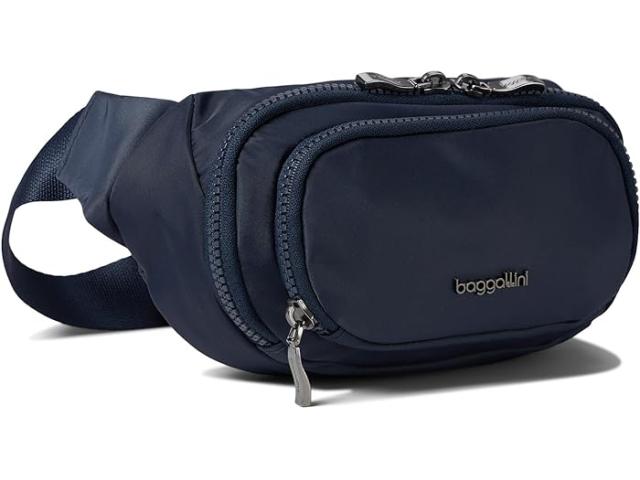 (取寄) バッガリーニ レディース オン ザ ゴー ベルト バッグ ウェスト パック Baggallini women Baggallini On The Go Belt Bag Waist Pack French Navy Twill