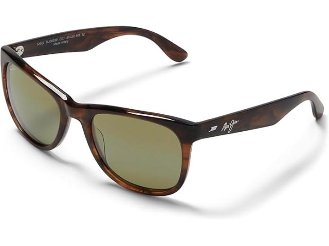 (取寄) マウイ ジム Xラージ Maui Jim Kikonia Xlarge Shiny Melange Brown Havana/Maui Ht Polarized
