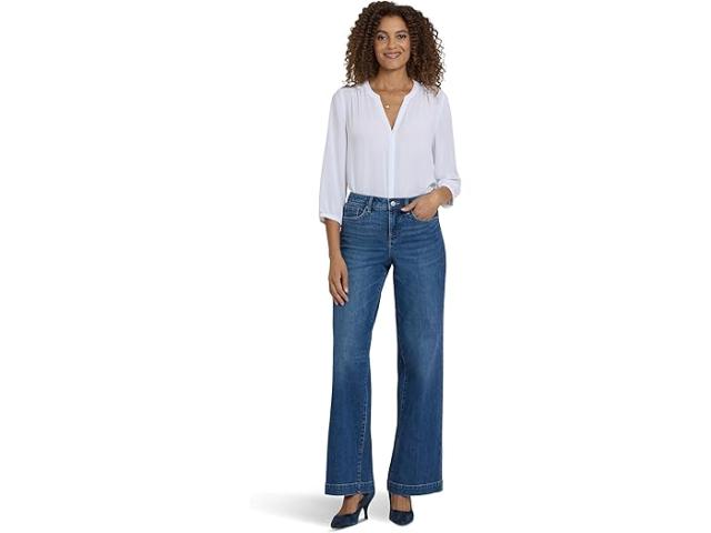 (取寄) エヌワイディージェイ レディース テレサ ワイド レッグ ジーンズ NYDJ women Teresa Wide Leg Jeans Lake Notre-Dame