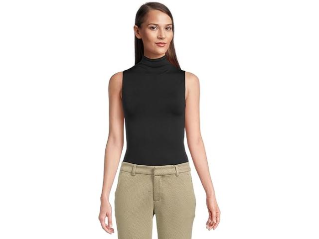 (取寄) コマンドー レディース プリーマ バレエ スリーブレス モックネック ボディスーツ Commando women Prima Ballet Sleeveless Mockneck Bodysuit Black