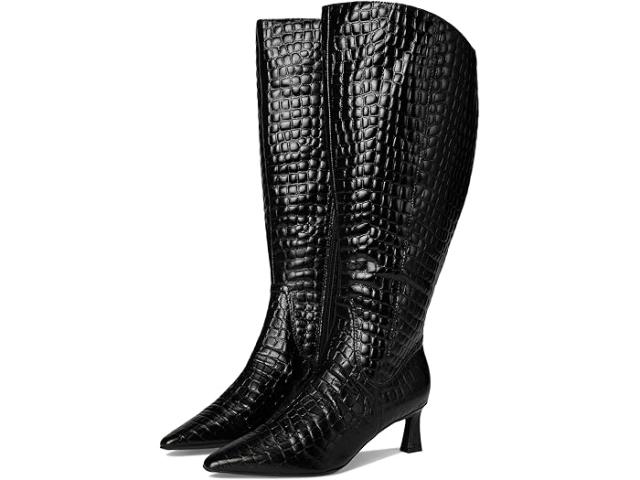(取寄) ナチュラライザー レディース エクストラ ワイド カーフ ブーツ Naturalizer women Deesha- Extra Wide Calf Boot Black Leather