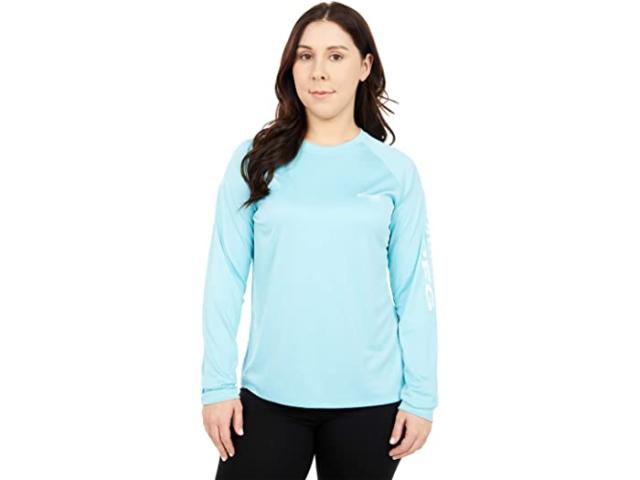 (取寄) コロンビア レディース タイダル ティー リ L/S Columbia women  Tidal Tee II L/S Clear Blue/White Logo