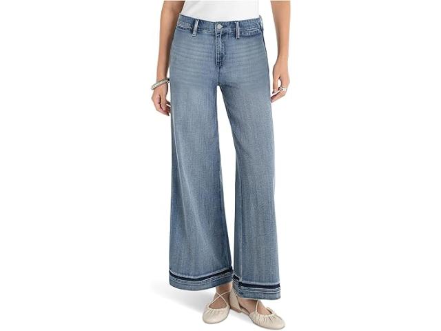 (取寄) リバプールロサンゼルス レディース スーパー ストライド ワイド レッグ ミッドライズ ジーン ウィズ シャドー カフ 30 インシーム Liverpool Los Angeles women Super Stride Wide Leg Mid-rise Jean With Shadow Cuff 30