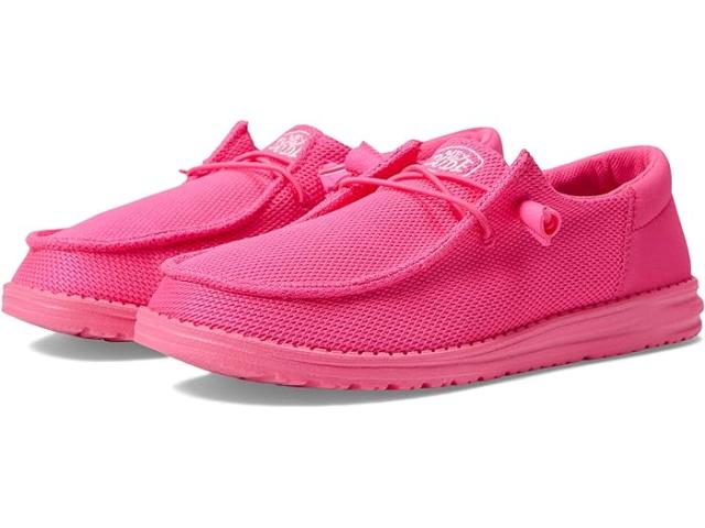 (取寄) ヘイ デュード レディース ウェンディ ファンク モノ スリッポン カジュアル シューズ Hey Dude women Wendy Funk Mono Slip-On Casual Shoes Electric Pink