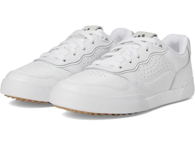 (取寄) アディダス ゴルフ レディース レトロクロス 25 スパイクレス ゴルフ シューズ adidas Golf women Retrocross 25 Spikeless Golf Shoes Footwear White/Grey Six S19/Gum 4