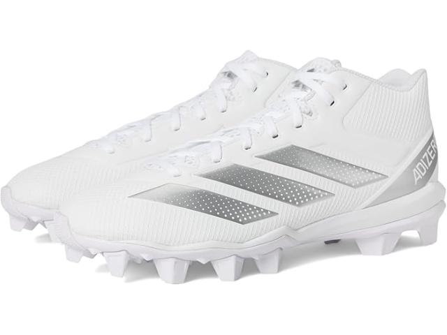 (取寄) アディダス メンズ アディゼロ モールデッド ラバー フットボール クリーツ adidas men Adizero Impact.2 Molded Rubber Football Cleats White/Silver llic/White