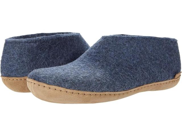 (取寄) グレーラップ ウール シューズ レザー アウトソール Glerups Glerups Wool Shoe Leather Outsole Denim