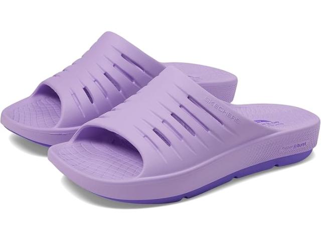 (取寄) スケッチャーズ レディース ゴー リカバー リフレッシュ アーチ フィット スライド SKECHERS women GO Recover Refresh Arch Fit Slide Lavender