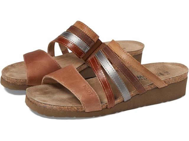 (取寄) ナオト レディース ペイトン Naot women Naot Peyton Latte Brown Leather/Mirror Leather/Brown Leather Combo