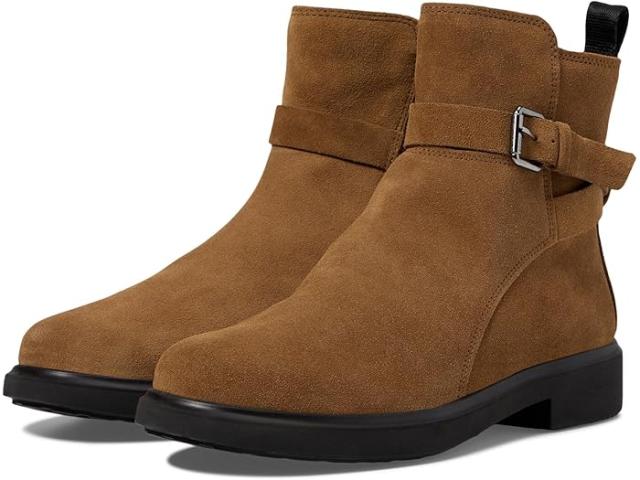 (取寄) エコー レディース アムステルダム バックル アンクル ブーツ ECCO women Amsterdam Buckle Ankle Boot Camel Suede