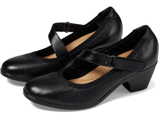 (取寄) クラークス レディース エミリー 2 メーブル Clarks women Emily 2 Mabel Black Leather