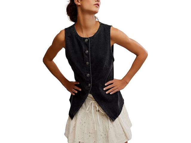 (取寄) フリーピープル レディース エイミー ベスト Free People women Aimee Vest Black