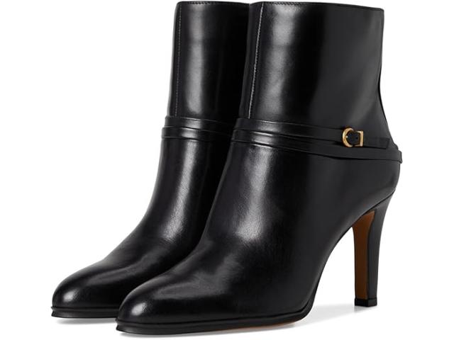 (取寄) ヴィンスカムート レディース ダブル ストラップ ハイ ヒール Vince Camuto women Sybilla Double Strap High Heel Bootsie Black
