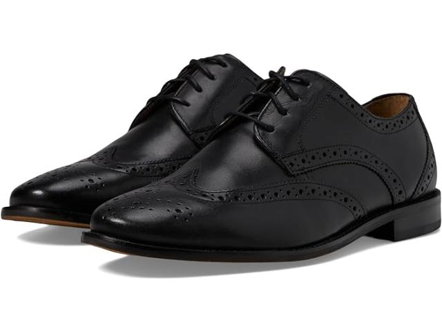 (取寄) フローシャイム メンズ モンティナーロ ウィングチップ オックスフォード Florsheim men Florsheim Montinaro Wingtip Oxford Black Smooth