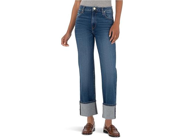 (取寄) カット フロム ザ クロス レディース シエナ ハイライズ ストレート アップ 5 KUT from the Kloth women Sienna High-rise Straight Leg-roll Up 5