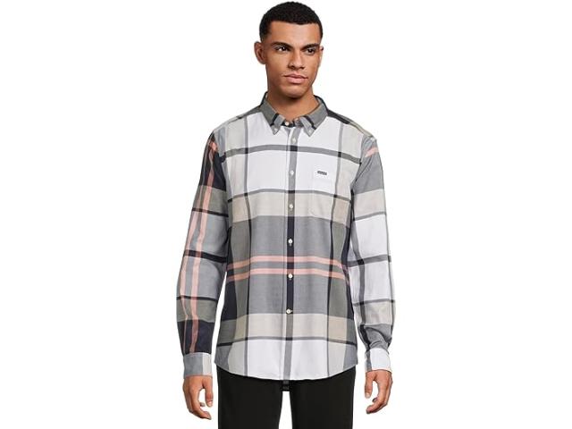 (取寄) バブアー メンズ ダヌーン テーラード シャツ Barbour men Dunoon Taillored Shirt stone Tartan