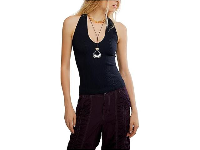 (取寄) フリーピープル レディース スリーク バンジ カミ Free People women Sleek Plunge Cami Black