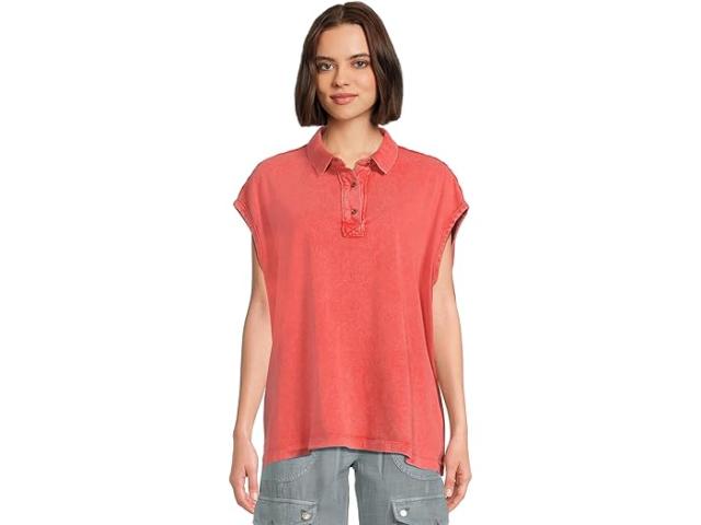 (取寄) フリーピープル レディース キープ オン ポロ Free People women Keep On Polo Fiery Red