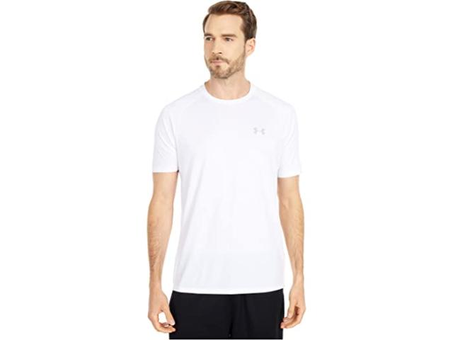 (取寄) アンダーアーマー メンズ Ua テック ショート スリーブ ティー Under Armour men  UA Tech Short Sleeve Tee White/Overcast Gray