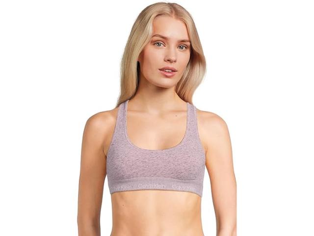 (取寄) カルバンクライン アンダーウェア レディース アイコン コットン ストレッチ ミネラル ダイ アンライン ブラレット   Underwear women Icon Cotton Stretch Mineral Dye Unlined Bralette Dream Pink