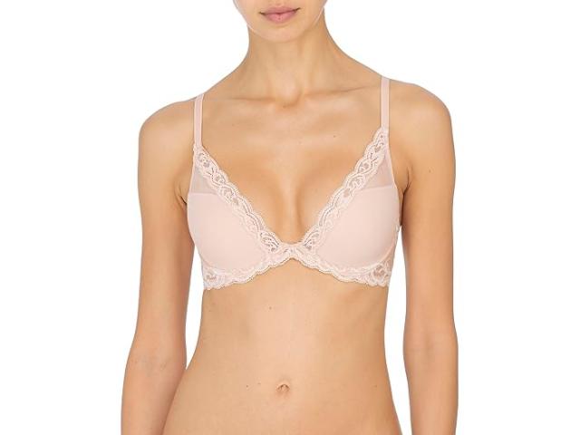 (取寄) ナトリ レディース フェザーズ コンツアー バンジ ブラ 730023 Natori women Natori Feathers Contour Plunge Bra 730023 Cameo Rose