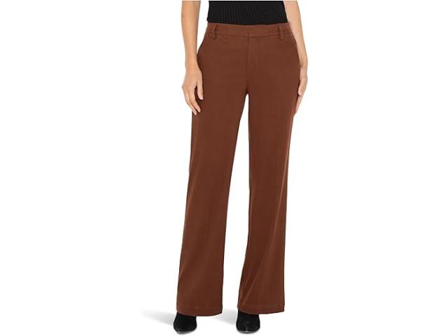 (取寄) リバプールロサンゼルス レディース ケルシー ミッドライズ ワイド レッグ トラウザーズ Liverpool Los Angeles women Kelsey Mid-rise Wide Leg Trousers Saddle Brown