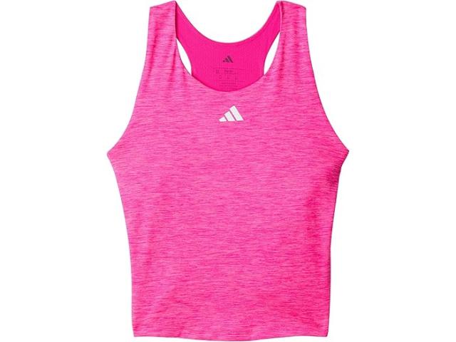 (取寄) アディダス キッズ ガールズ メランジュ トレーニング タンク (ビッグ キッド) adidas Kids girls Melange Training Tank (Big Kid) Shock Pink Melange