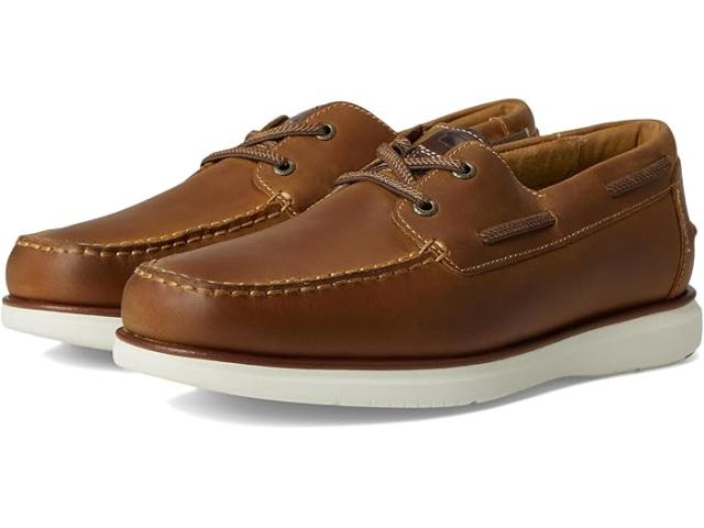 (取寄) フローシャイム メンズ トロピックス エラスティック レース モック トゥ ボート シューズ Florsheim men Tropics Elastic Lace Moc Toe Boat Shoes Brown Crazy Horse