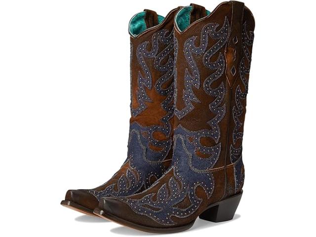 (取寄) コーラル ブーツ レディース  Corral Boots women Z5283 Brown/Denim