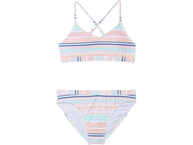 (取寄) ロキシー キッズ ガールズ カバナ ベイ ビキニ セット (ビッグ キッド) Roxy Kids girls Cabana Bay Bikini Set (Big Kid) Blue