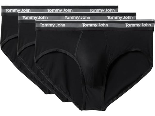 (取寄) トミー ジョン メンズ コンフォート ミクロ ブリーフ 3-パック  John men Comfort Micro Brief 3-pack Black