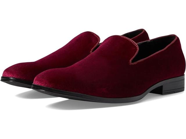 (取寄) ステイシー アダムス メンズ サビアン ベロア スリッポン Stacy Adams men Savian Velour Slip-On Cranberry