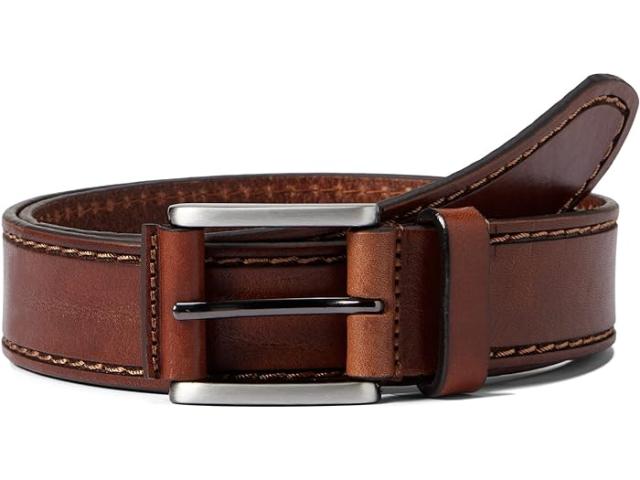 (取寄) ジョンストン&マーフィー メンズ レーザー トップ ステッチ ベルト Johnston & Murphy men  Laser Top Stitch Belt Tan