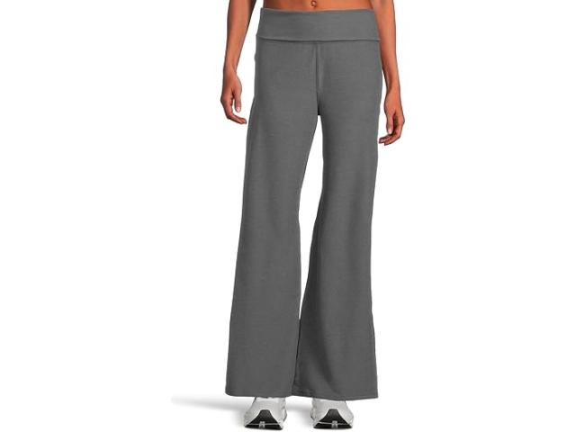 (取寄) ビヨンドヨガ レディース スペースダイ フォールドオーバー ワイド レッグ パンツ Beyond Yoga women Spacedye Foldover Wide Leg Pants True Gray Heather