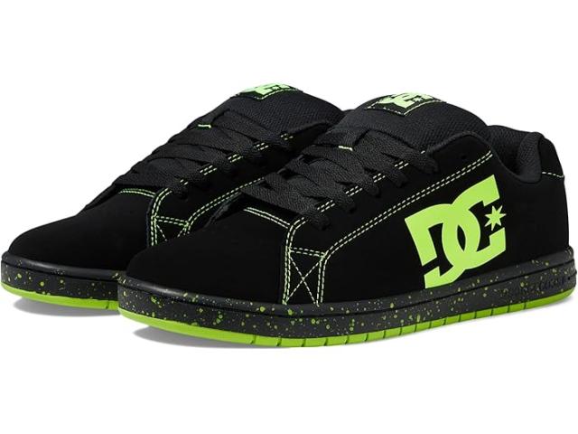 (取寄) DC メンズ カジュアル ロー トップ スケート シューズ スニーカー DC men DC Gaveler Casual Low Top Skate Shoes Sneakers Black/Lime Green