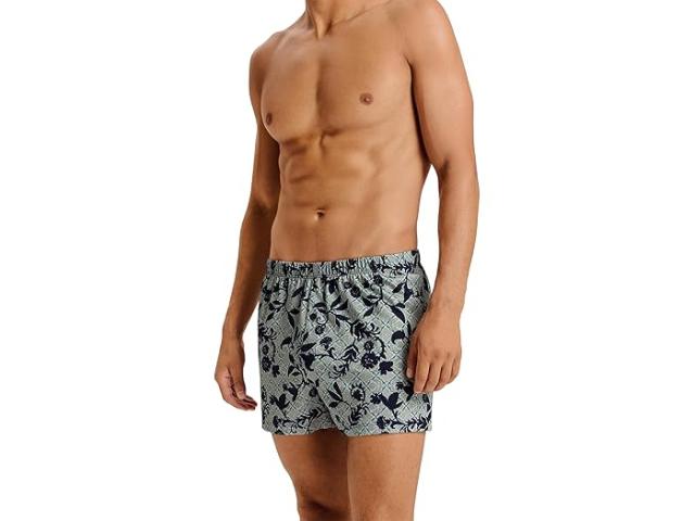 (取寄) ハンロ メンズ コットン スポーティ ニット ボクサー Hanro men Cotton Sporty Knit Boxer Moonshine Tiles