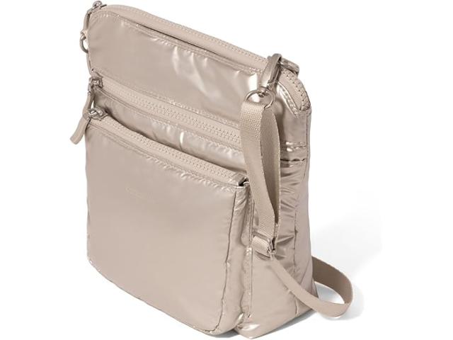 (取寄) バッガリーニ レディース モダン ポケット クロスボディ Baggallini women Modern Pocket Crossbody Platinum Ecopuff