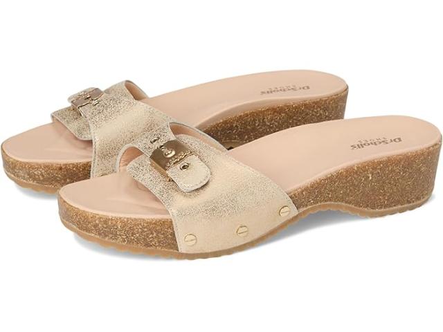 (取寄) ドクターショール レディース オリジナル フレックス スライド サンダル Dr. Scholl's women Original Flex Slide Sandals Gold