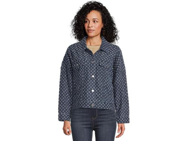 (取寄) リバプールロサンゼルス レディース クロップ イージー トラッカー ジャケット Liverpool Los Angeles women Crop Easy Trucker Jacket Laser Pinhole